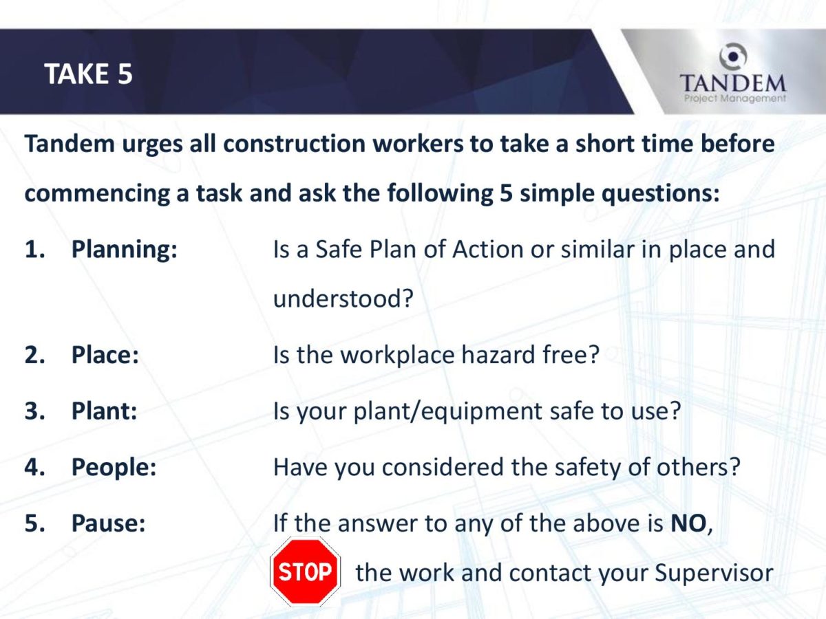 Take 5 for Safety (002)-page-001 - Tandem Project Management